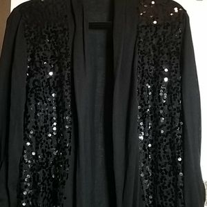 Style & Co. | Tops | Sequined Open Front Cover | Poshmark